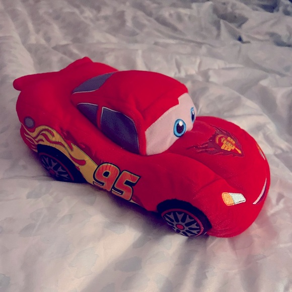 Disney | Toys | Disneys Cars Lightning Mcqueen Plush 2 Red Race Car Character Stuffed Toy | Poshmark